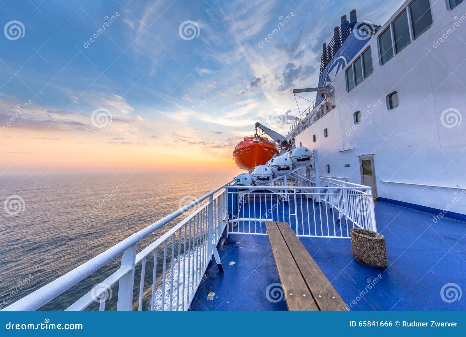 Nautical Ferry Deck stock photo. Image of european, embark - 65841666