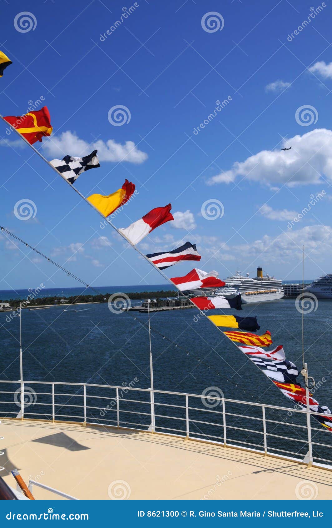 Nautical Flags at Port stock photo. Image of communication - 8621300