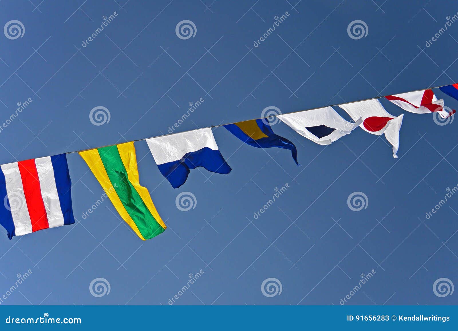 Nautical Flags stock image. Image of flags, wind, nautical - 91656283