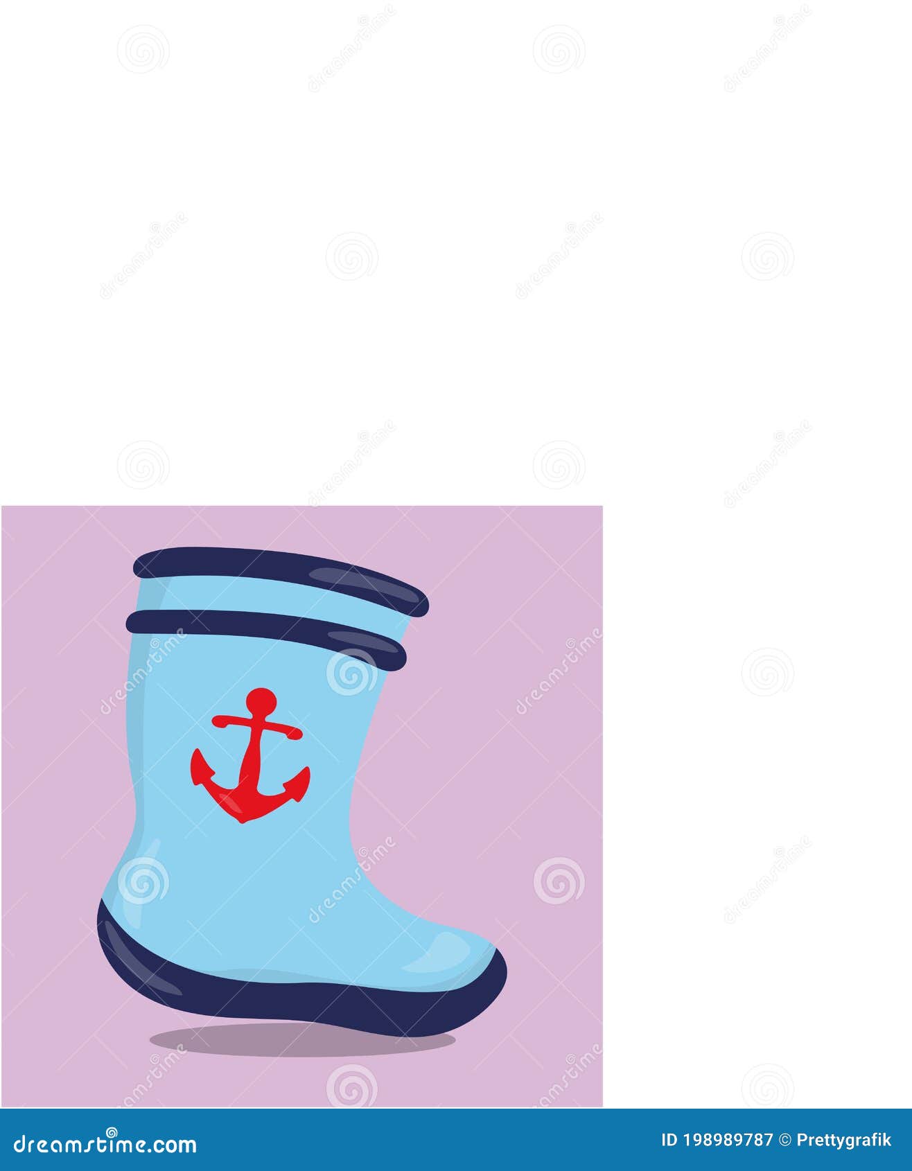 Nautical kids shoe 06 2 stock vector. Illustration of vector - 198989787