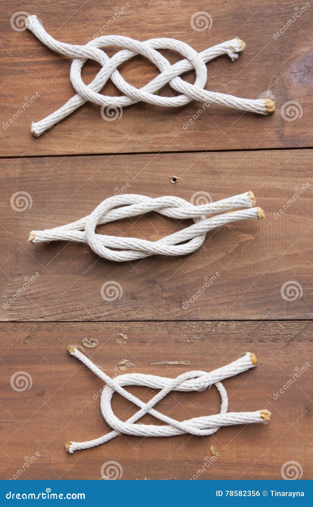 Nautical knot examples stock photo. Image of knot, jute - 78582356