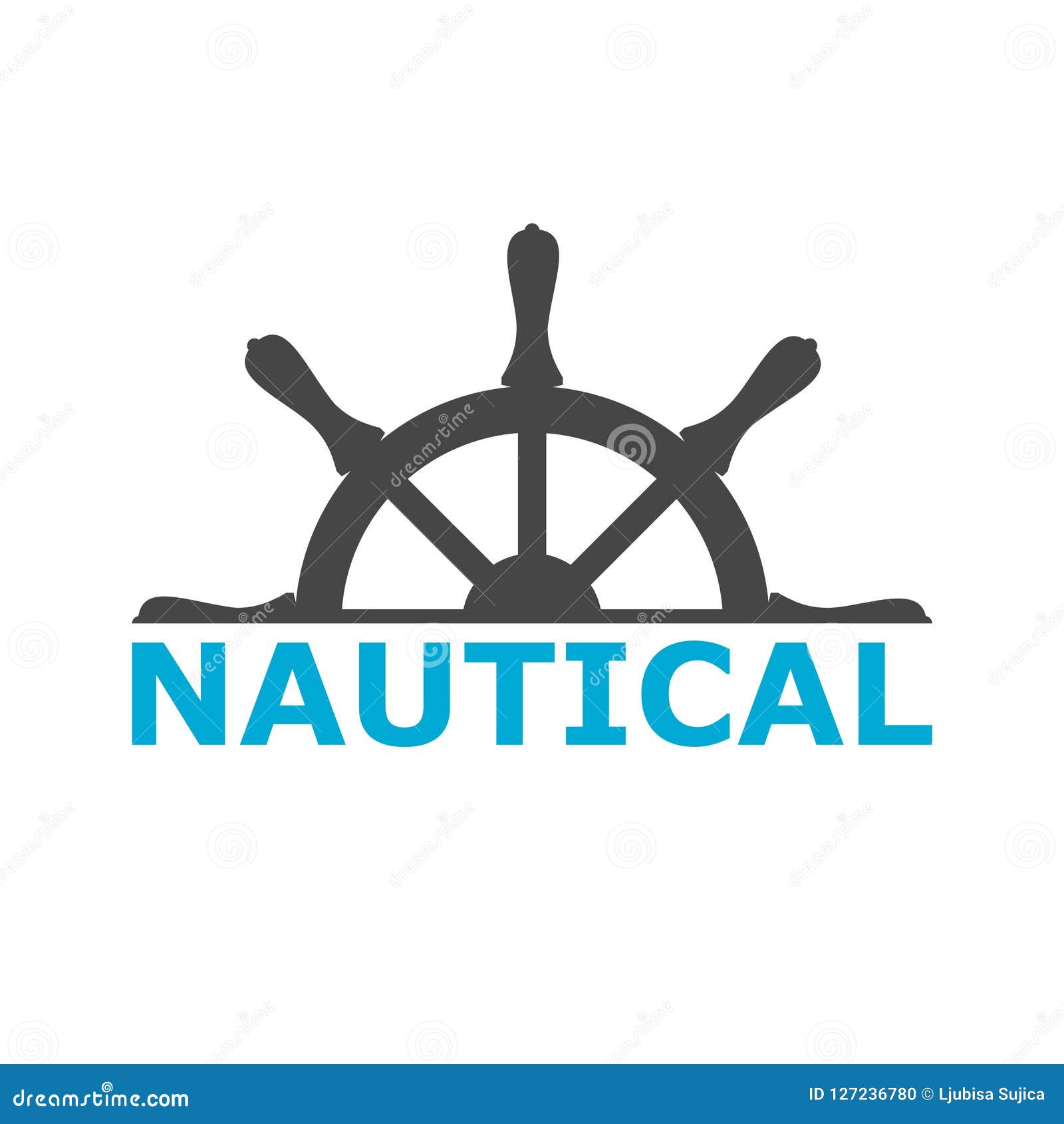 Nautical Logo, Simple Vector Icon Stock Vector - Illustration of anchor ...
