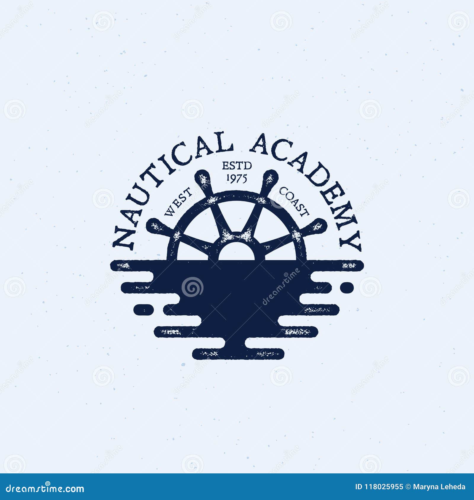 Nautical Logo Template Pattern Vector Illustration | CartoonDealer.com ...