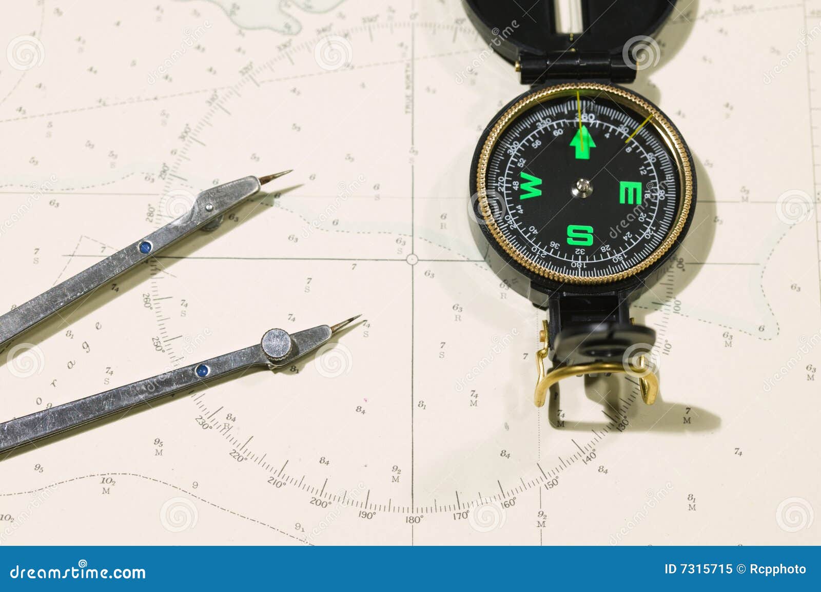 Nautical Map stock image. Image of ocean, west, south - 7315715