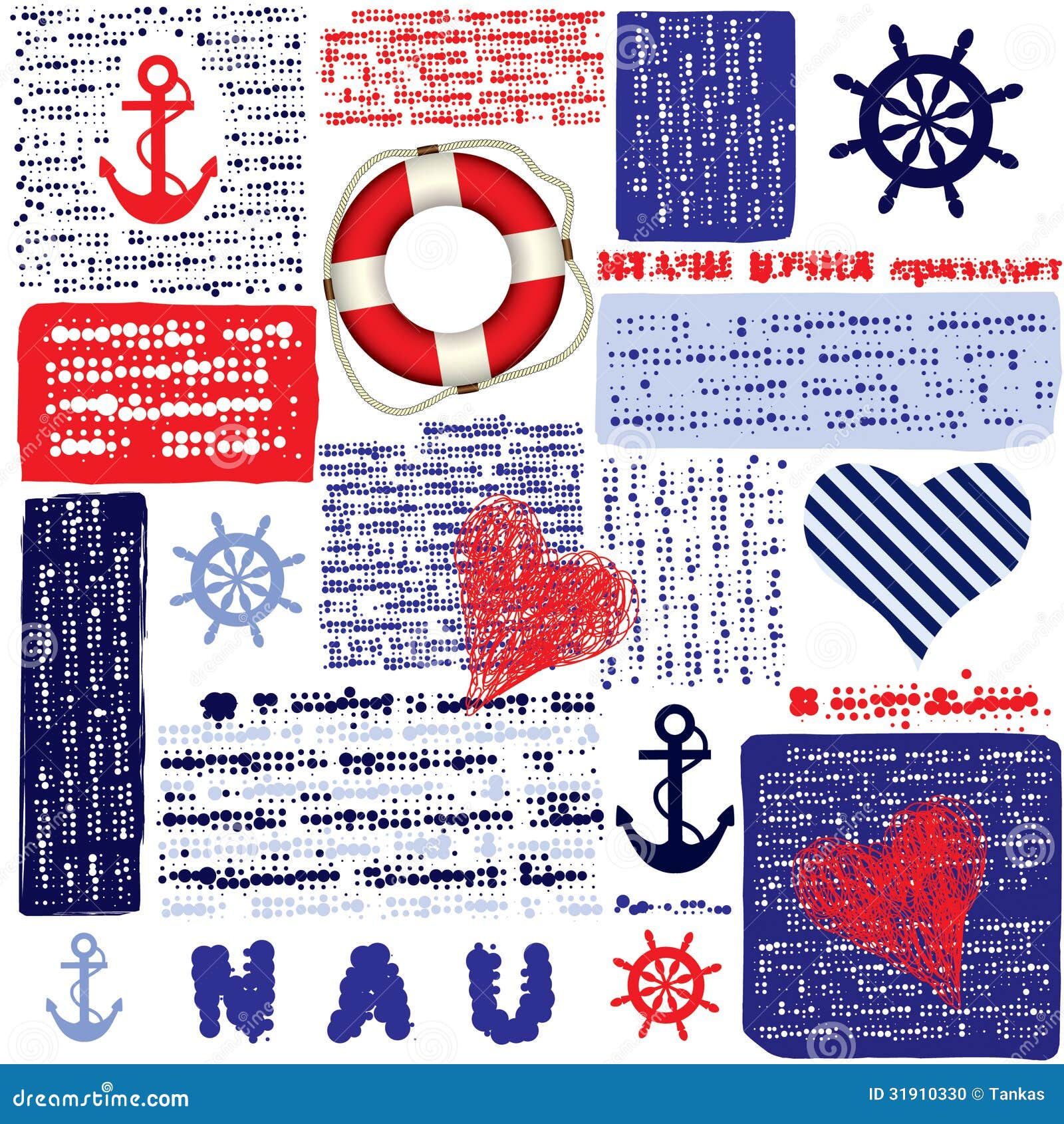 Nautical paper pattern stock vector. Illustration of texture - 31910330