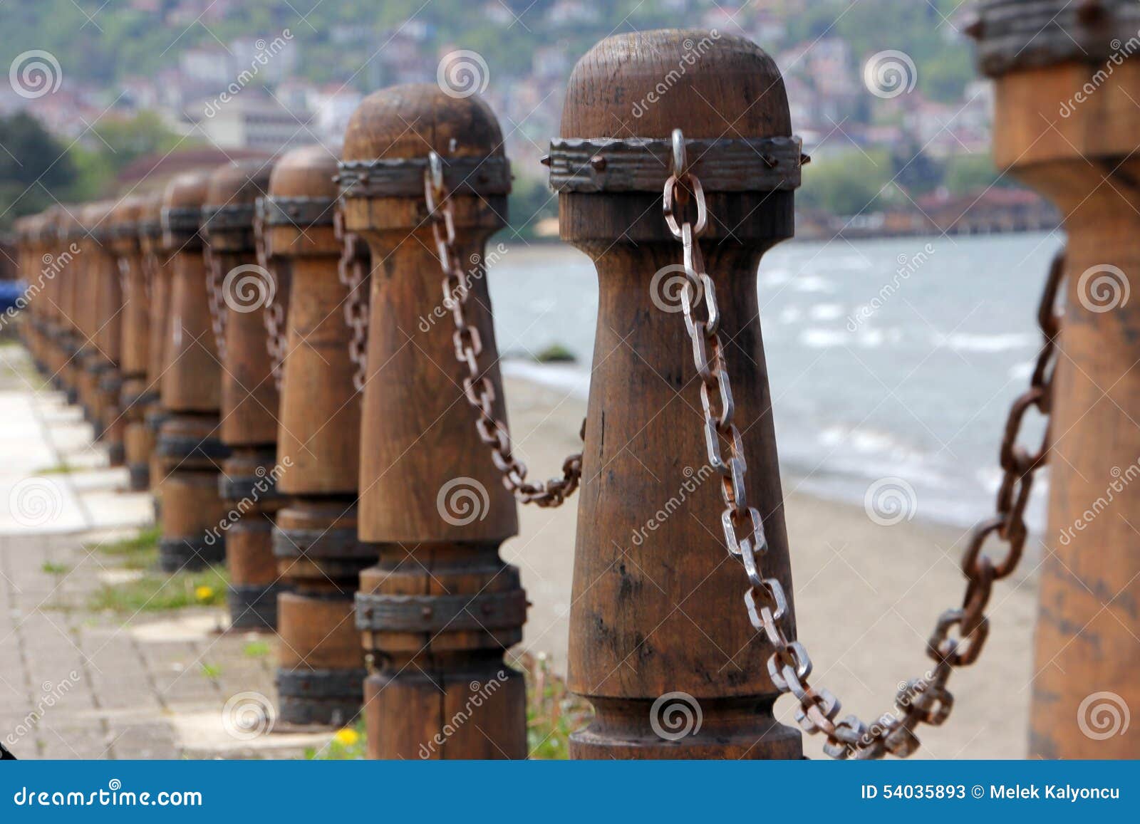 Nautical Railings, Sea and Railings Stock Image - Image of park ...