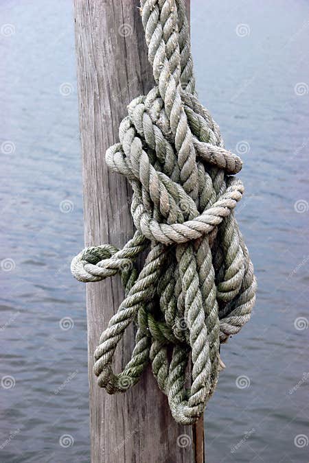 Nautical Rope stock photo. Image of river, boat, mooring - 3498000