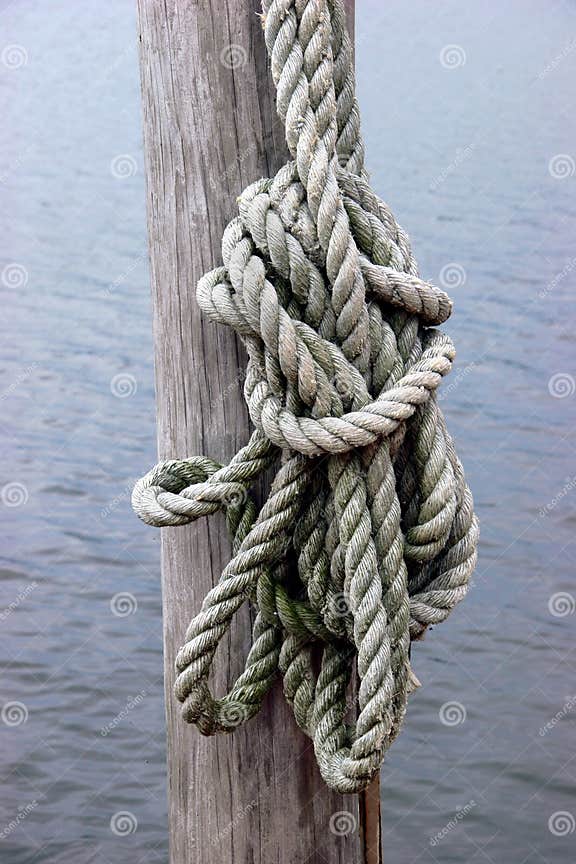 Nautical Rope stock photo. Image of river, boat, mooring - 3498000