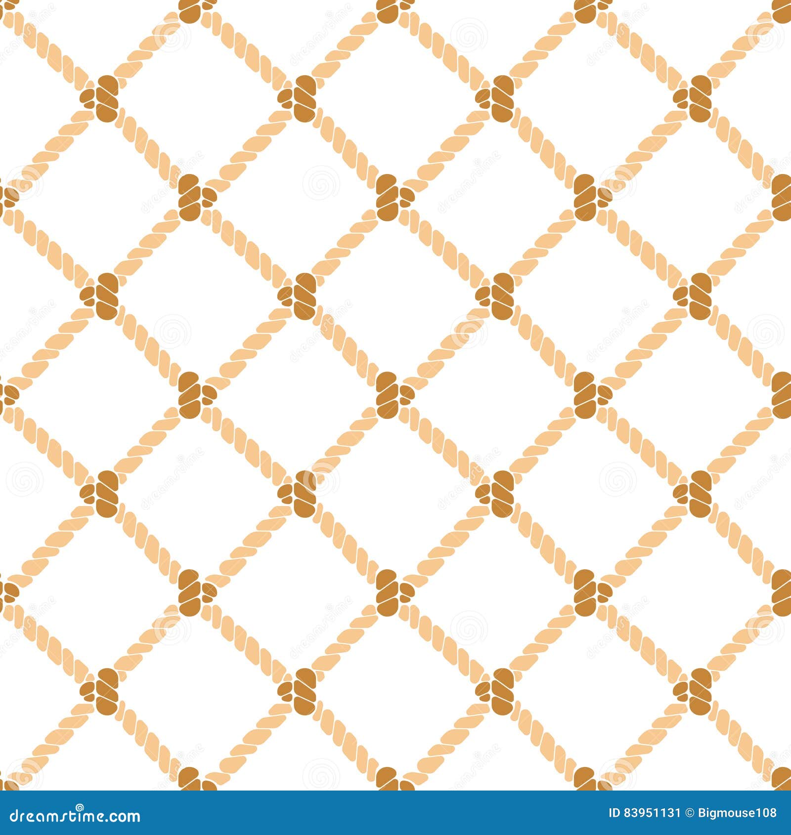 Nautical Rope Background Pattern. Vector Stock Vector - Illustration of ...