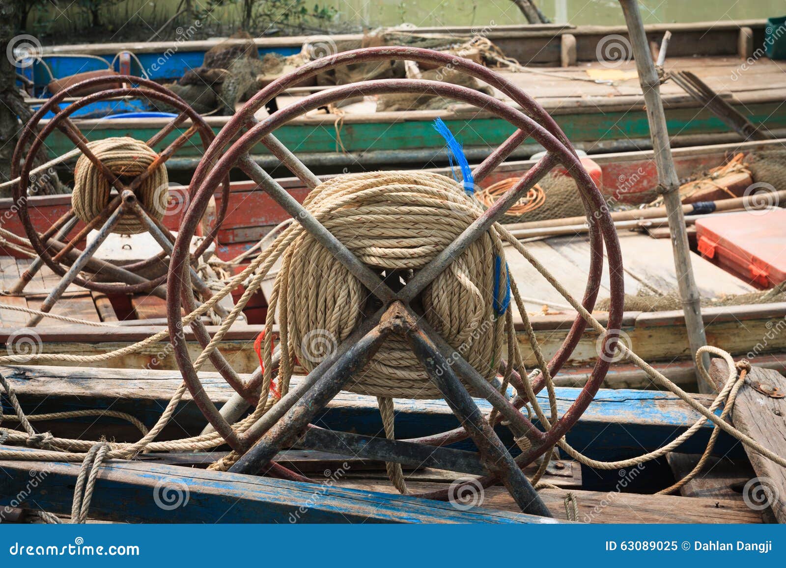 Nautical rope stock image. Image of fisherman, hobby - 63089025