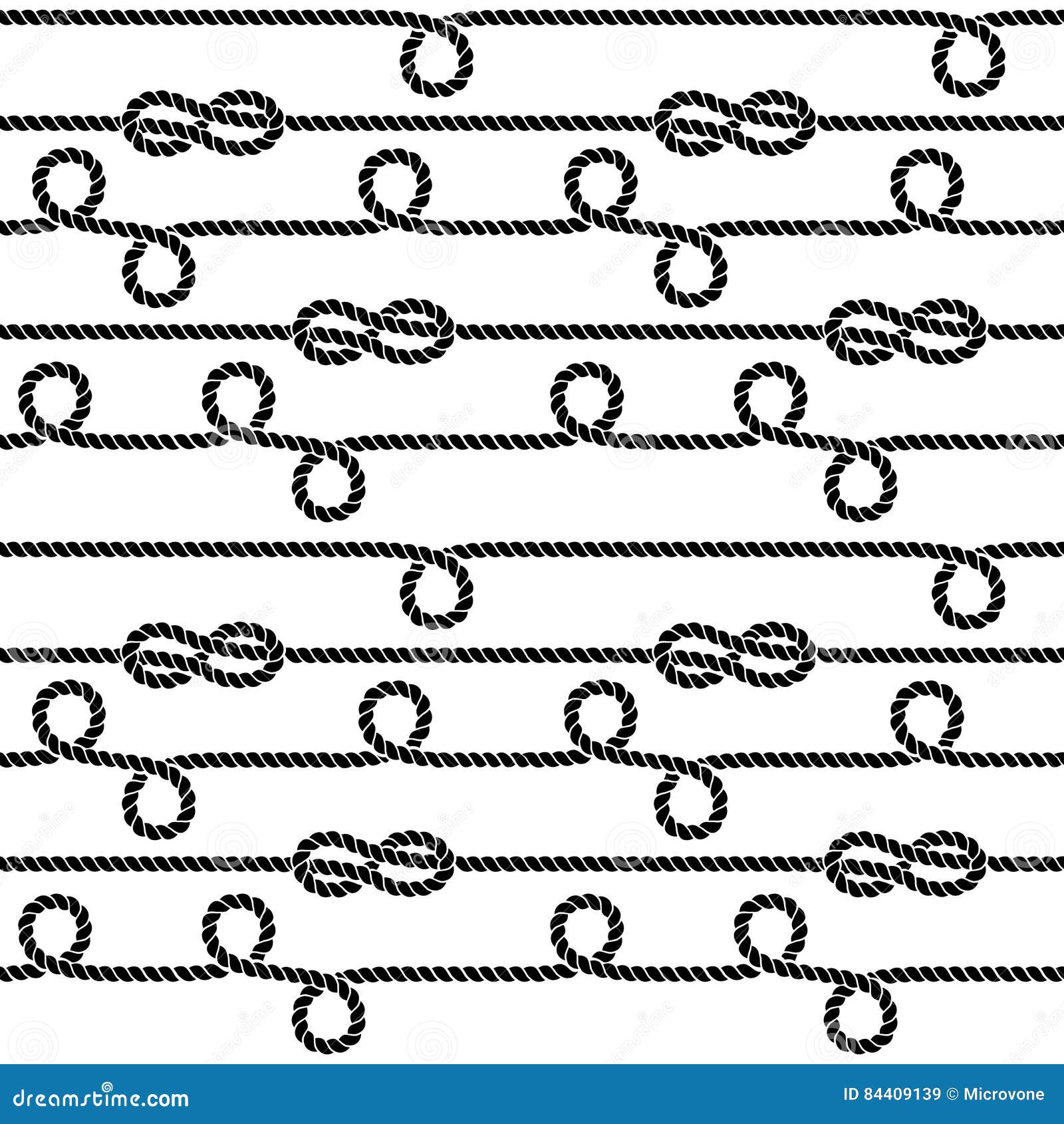 Nautical Ropes Vector Creative Outline Borders Set. Marine Empty ...