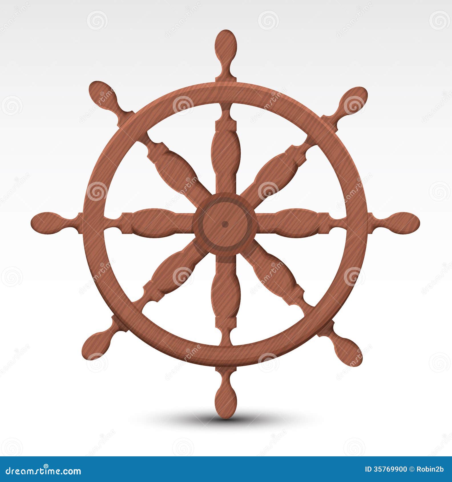 Nautical Rudder Vector Illustration | CartoonDealer.com #35769900
