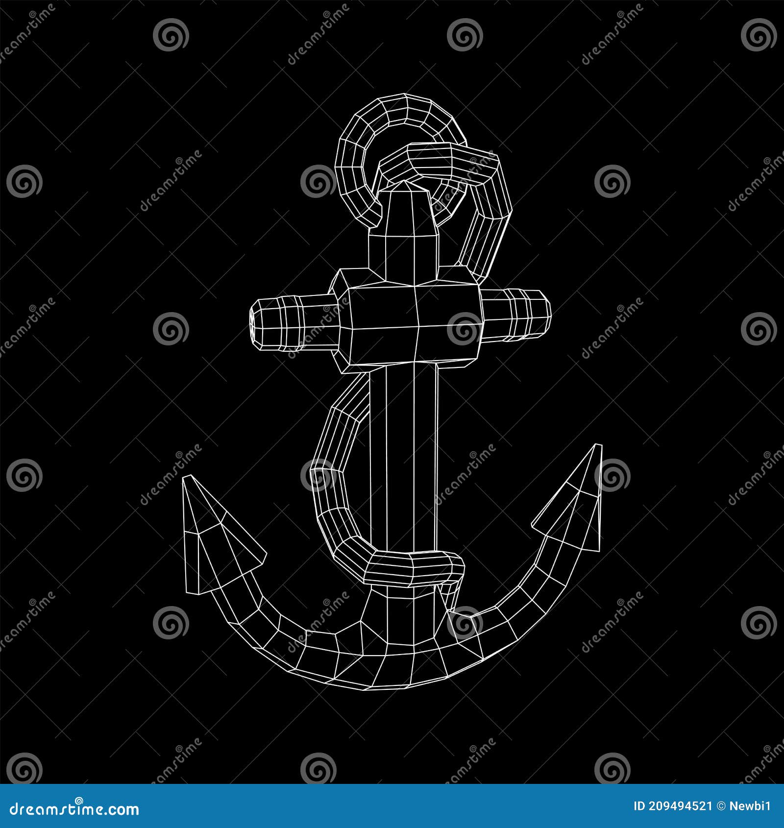 Nautical Sea Ship Anchor Vector Stock Vector - Illustration of security ...
