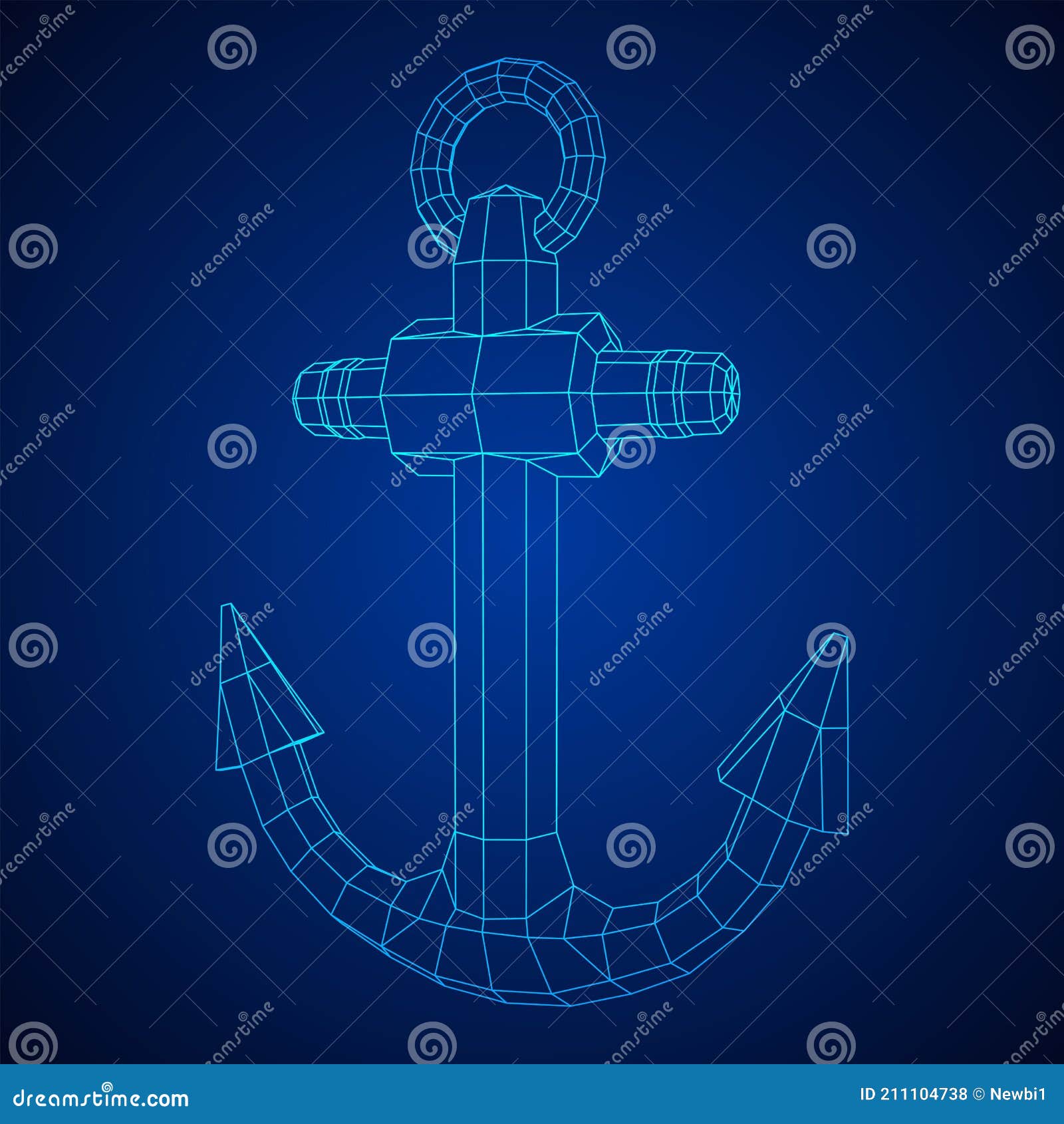 Nautical Sea Ship Anchor Vector Stock Vector - Illustration of metal ...