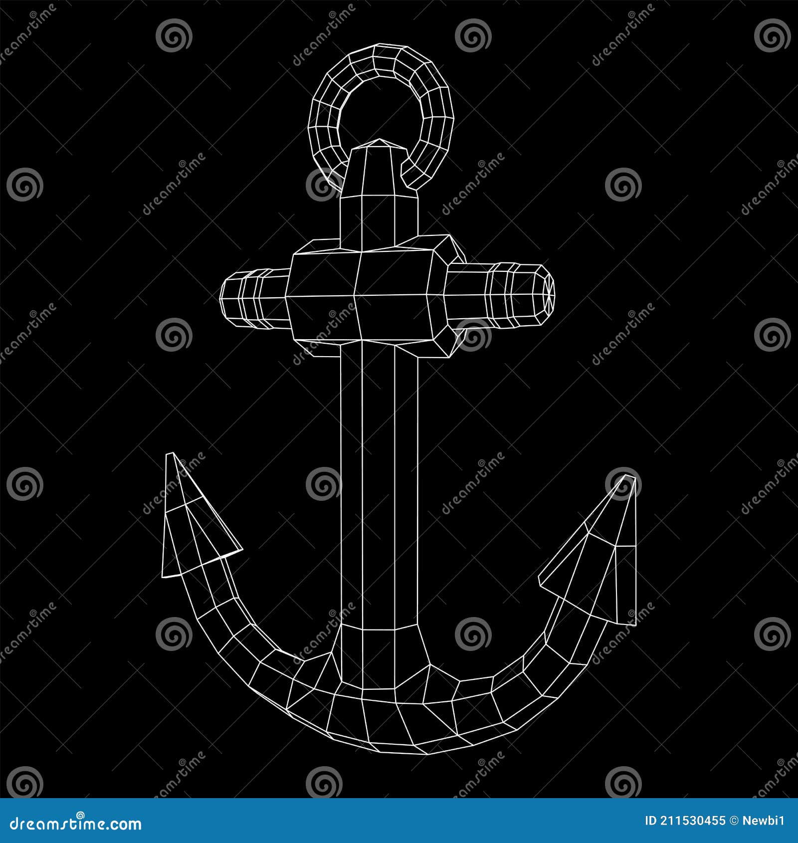 Nautical Sea Ship Anchor Vector Stock Vector - Illustration of steel ...