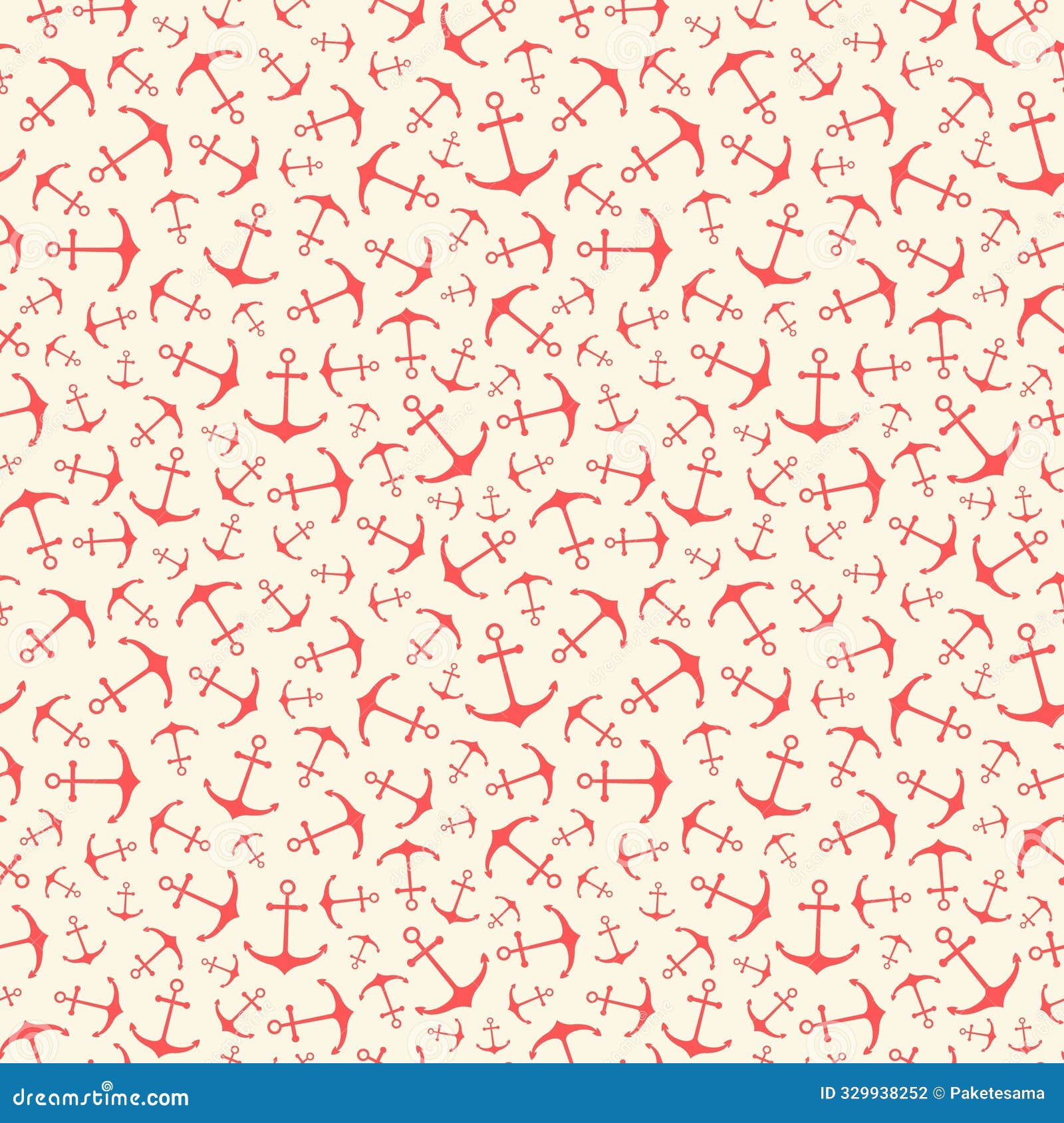 Nautical Seamless Pattern with Geometric Ship Anchors Stock Vector ...