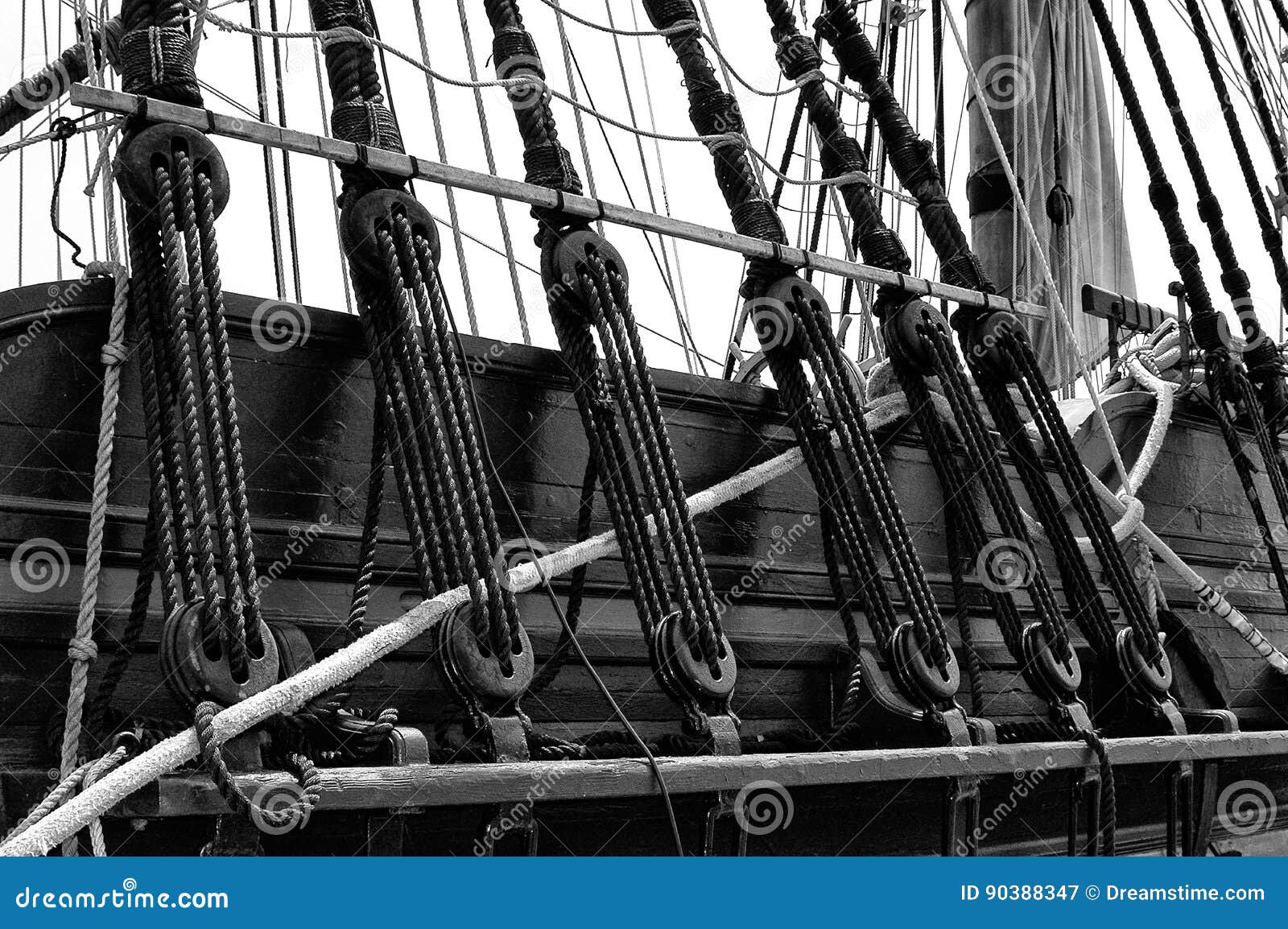 Nautical Ships Rigging stock image. Image of stearn, rigging - 90388347