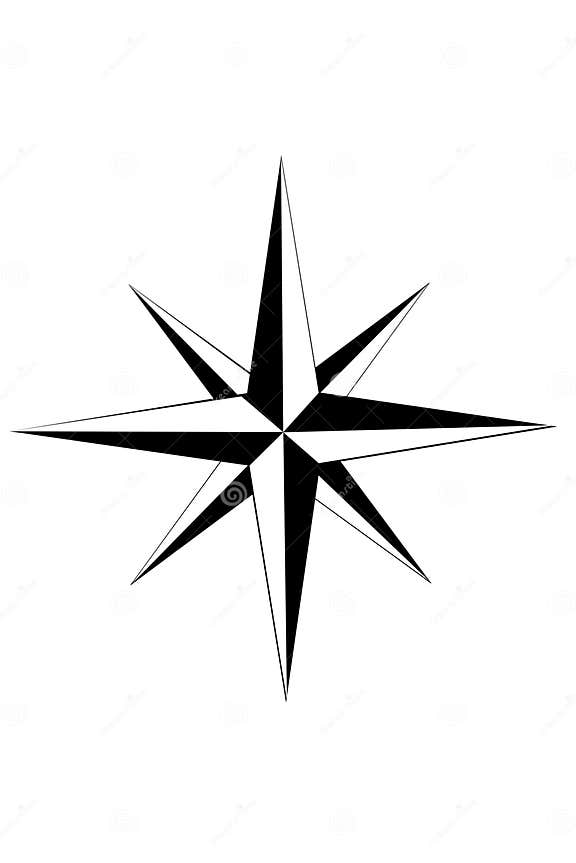 Nautical star stock vector. Illustration of tribal, maritime - 7663207