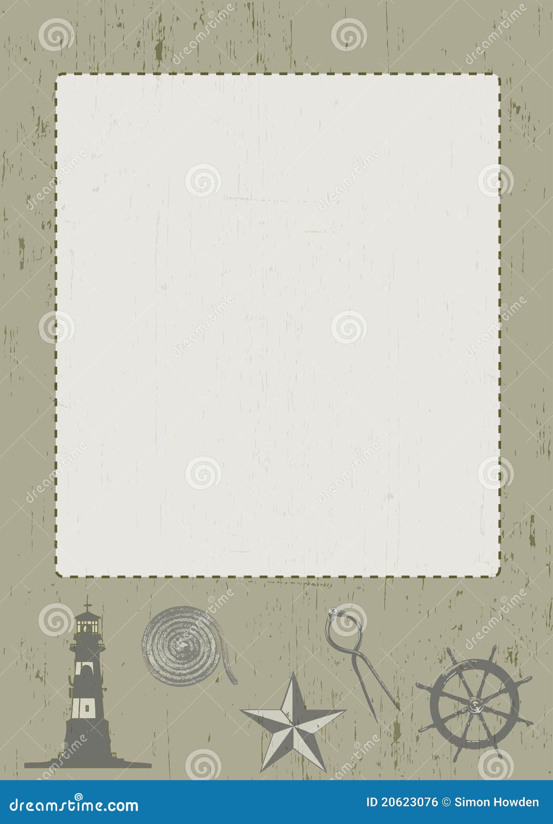 Nautical Themed Frame stock illustration. Illustration of wheel - 20623076