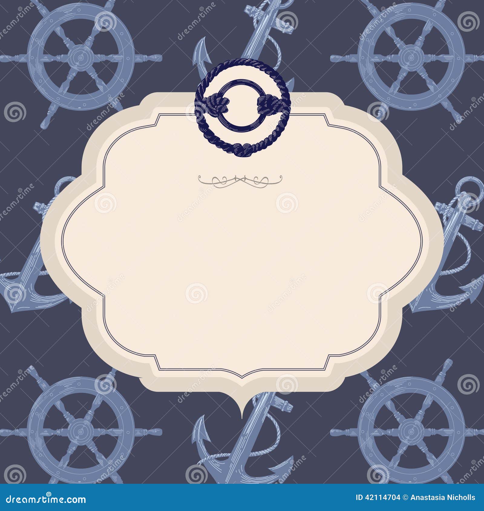 Nautical Vector Pattern With Ships. Bright Cartoon Illustration For ...