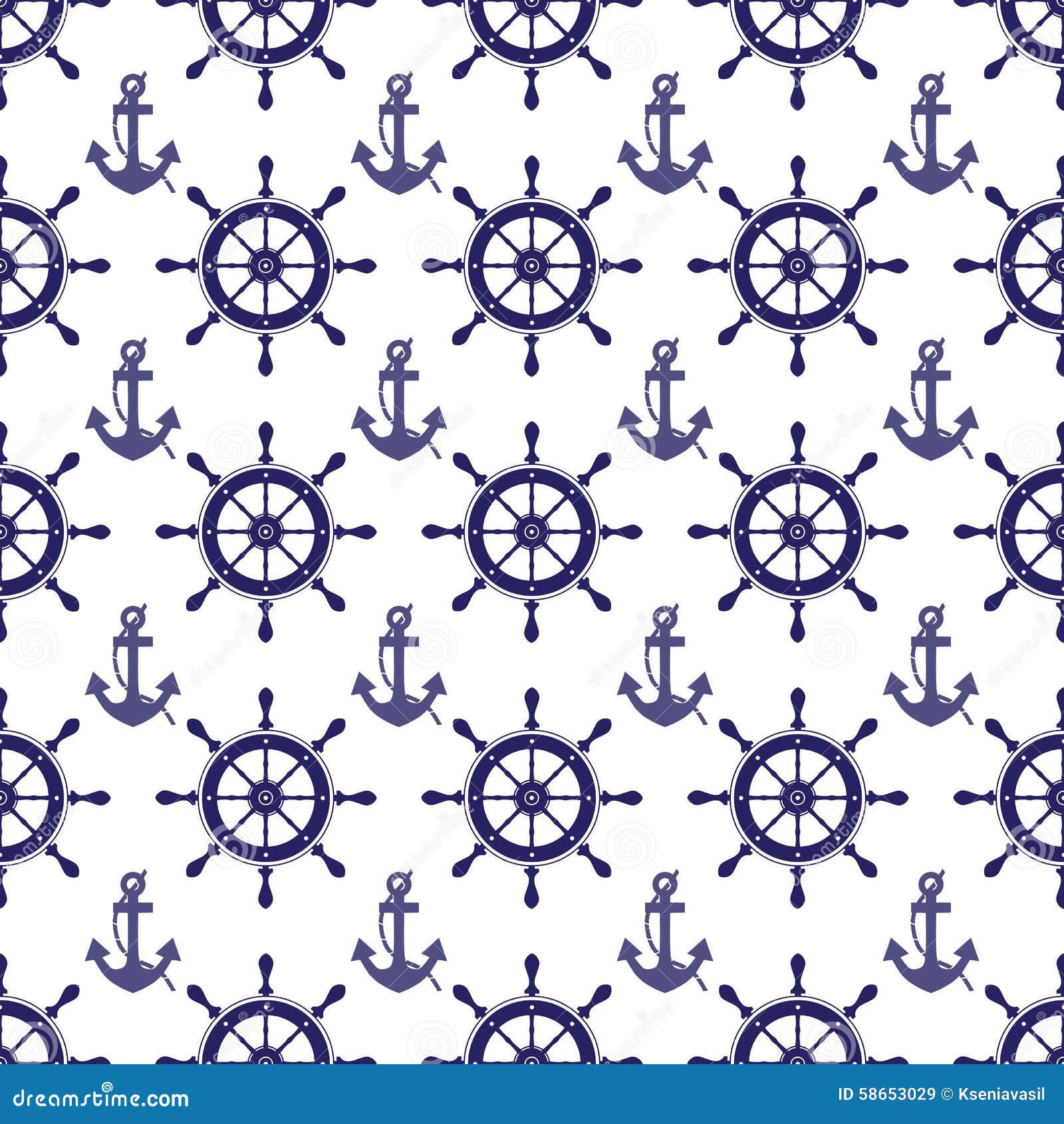 Nautical Wheel Pattern, Ship Wheel Design, Maritime Themed Background ...
