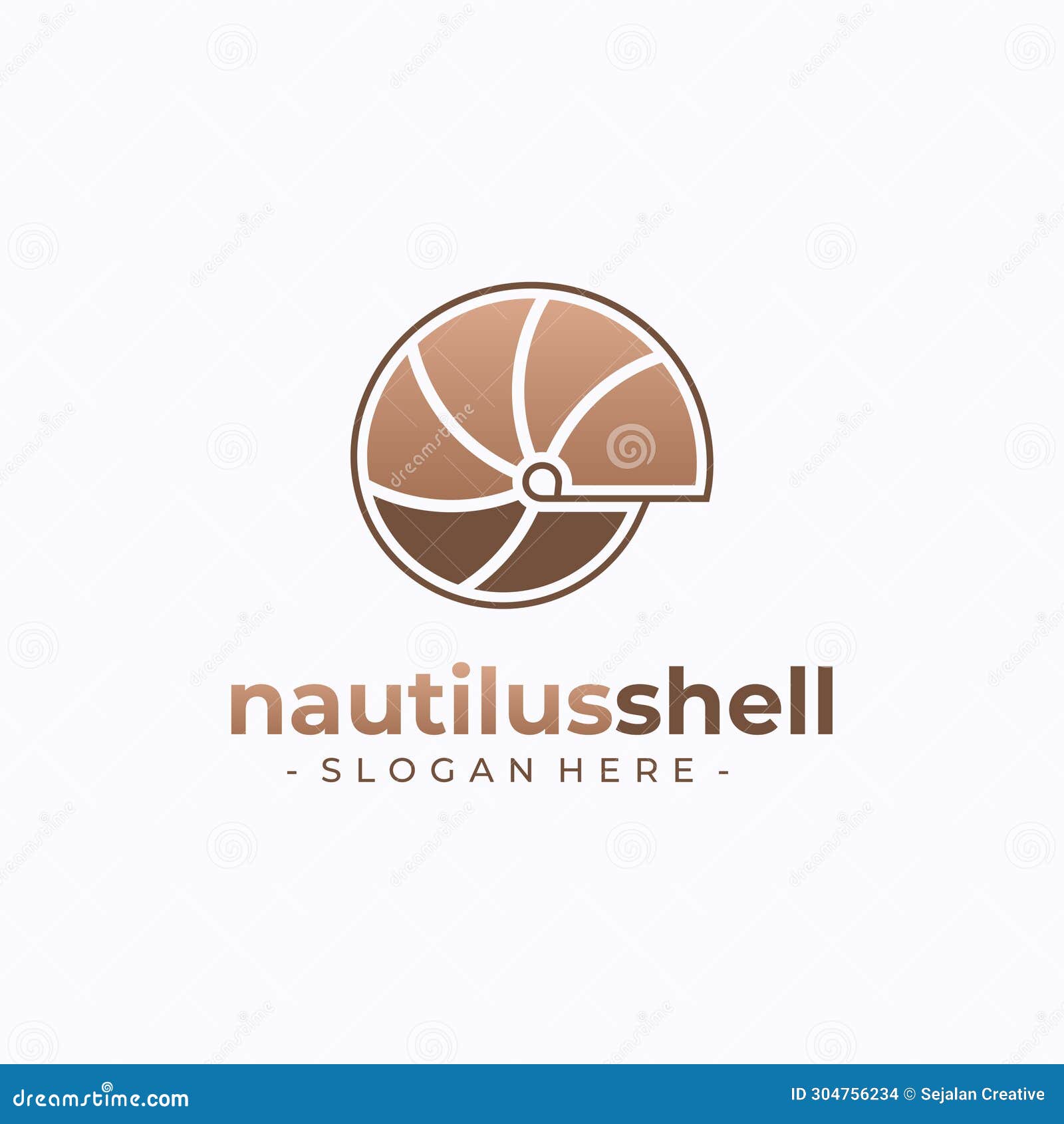 Nautilus logo vector stock vector. Illustration of isolated - 304756234