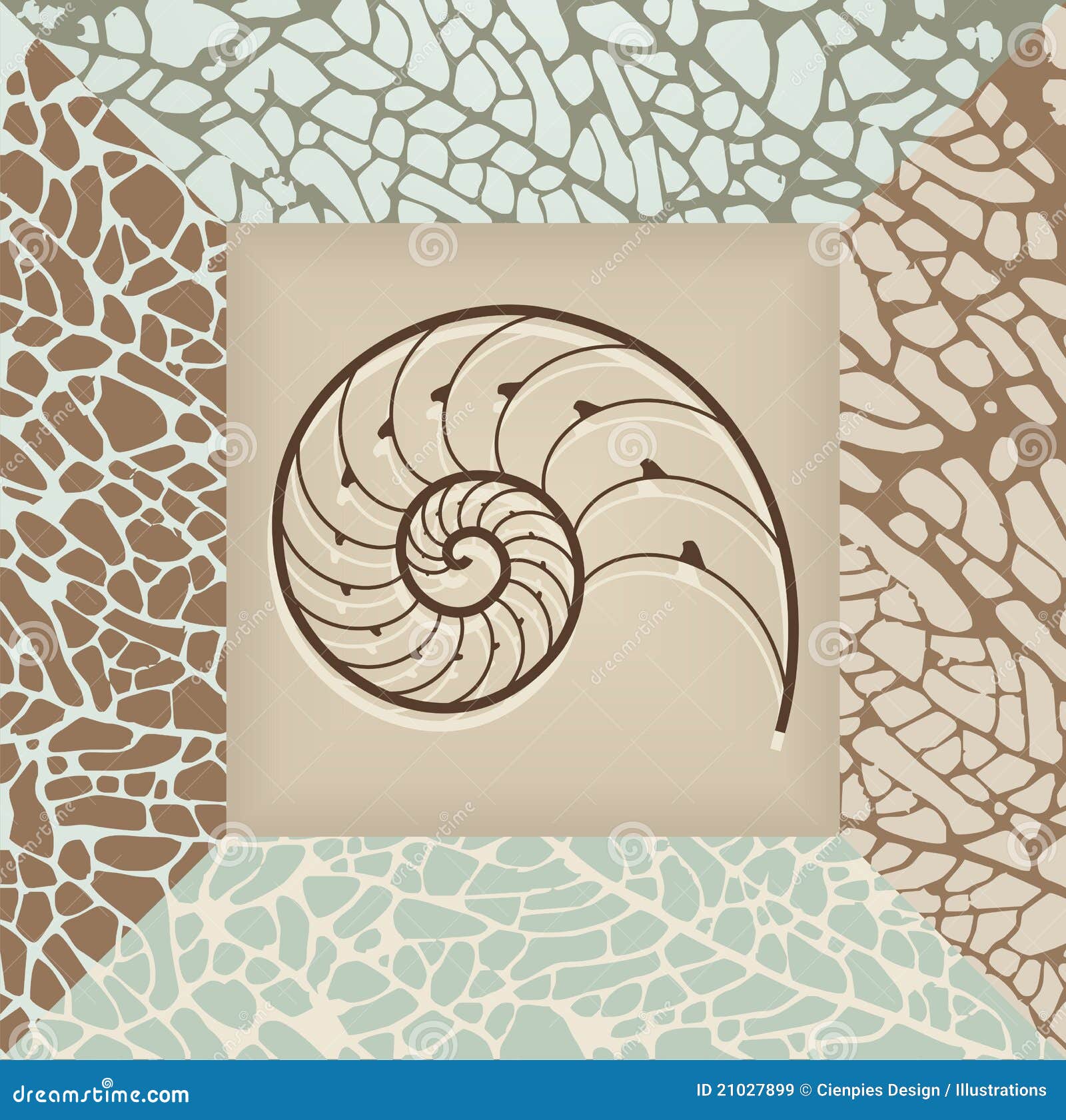 Nautilus Shell Illustration Cartoon Vector | CartoonDealer.com #4769079