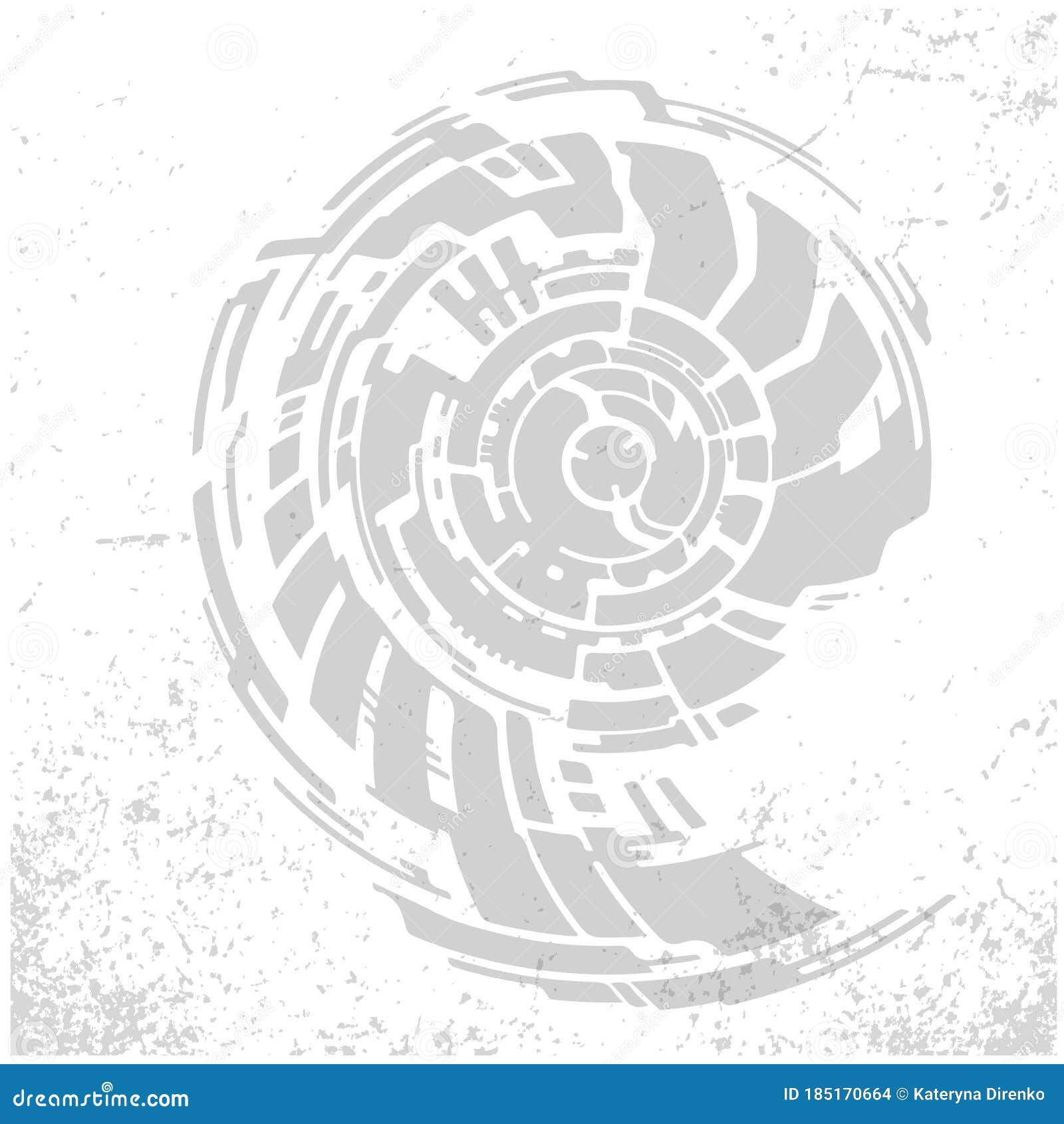 Nautilus Shell Spiral Shape Logo. Sketch Abstract To Create Distressed ... Nautilus Shell Spiral Shape Logo. Sketch Abstract To Create Distressed ...