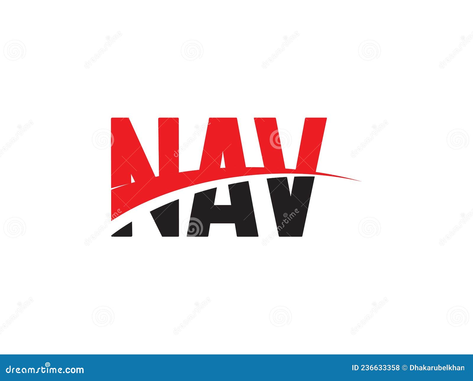 NAV Letter Initial Logo Design Vector Illustration Stock Vector ...