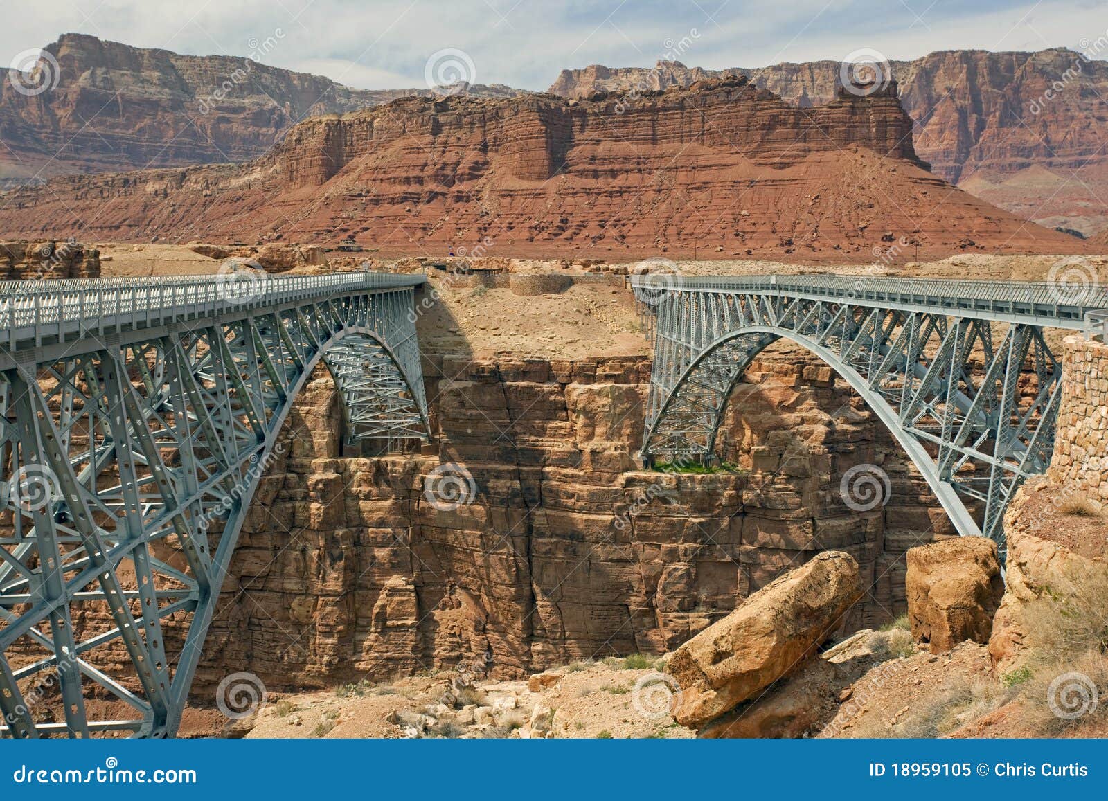 Navajo Bridge stock image. Image of highway, glen, range - 18959105