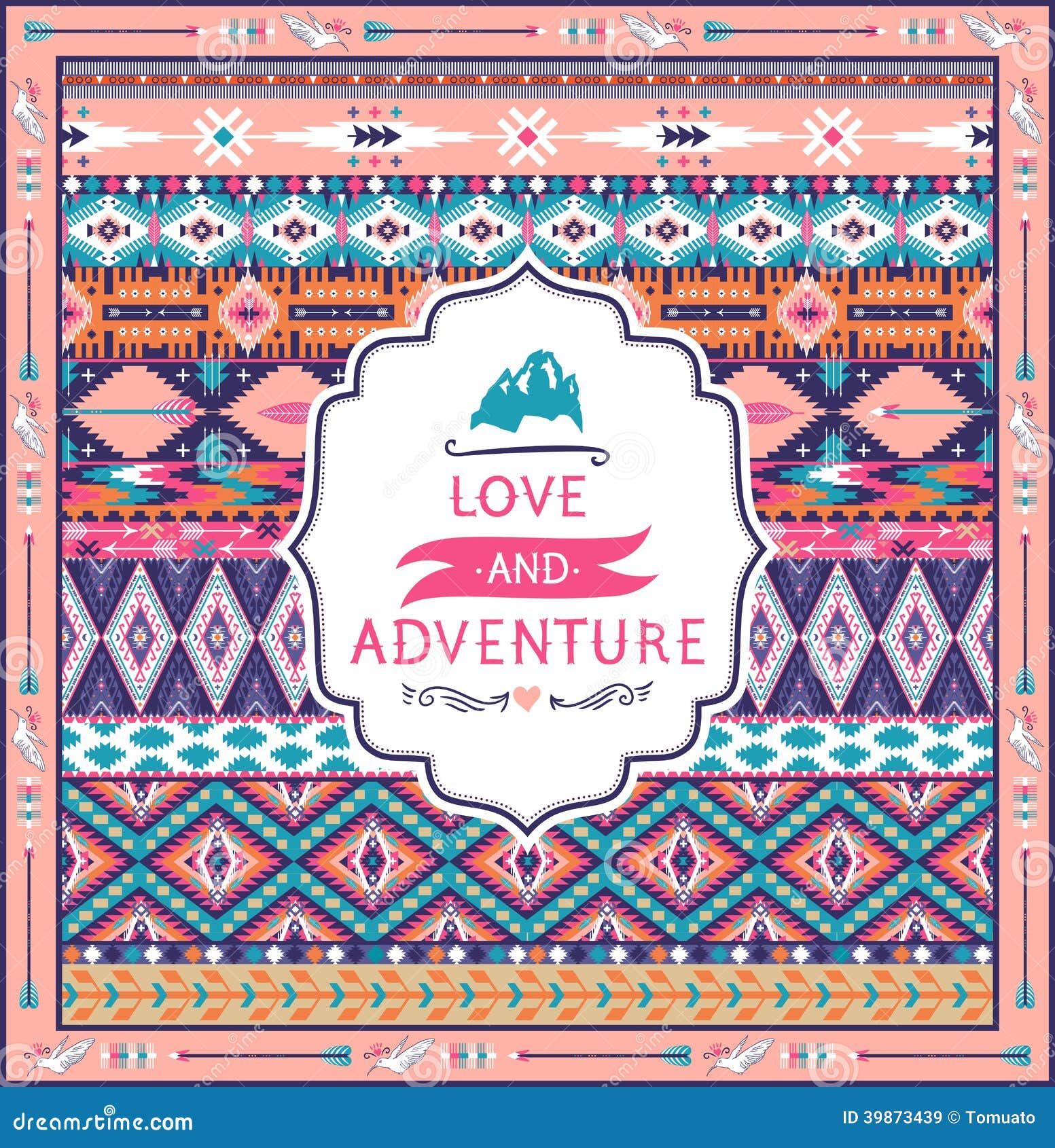 Navajo. Font In The Style Of Ornaments Of Indian Tribes Vector ...