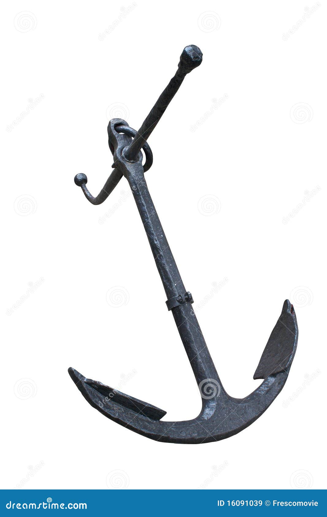 Naval anchor. stock image. Image of mooring, clipping - 16091039