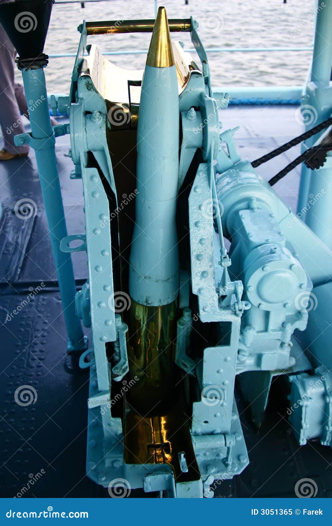 Naval artillery loader stock image. Image of explosive - 3051365