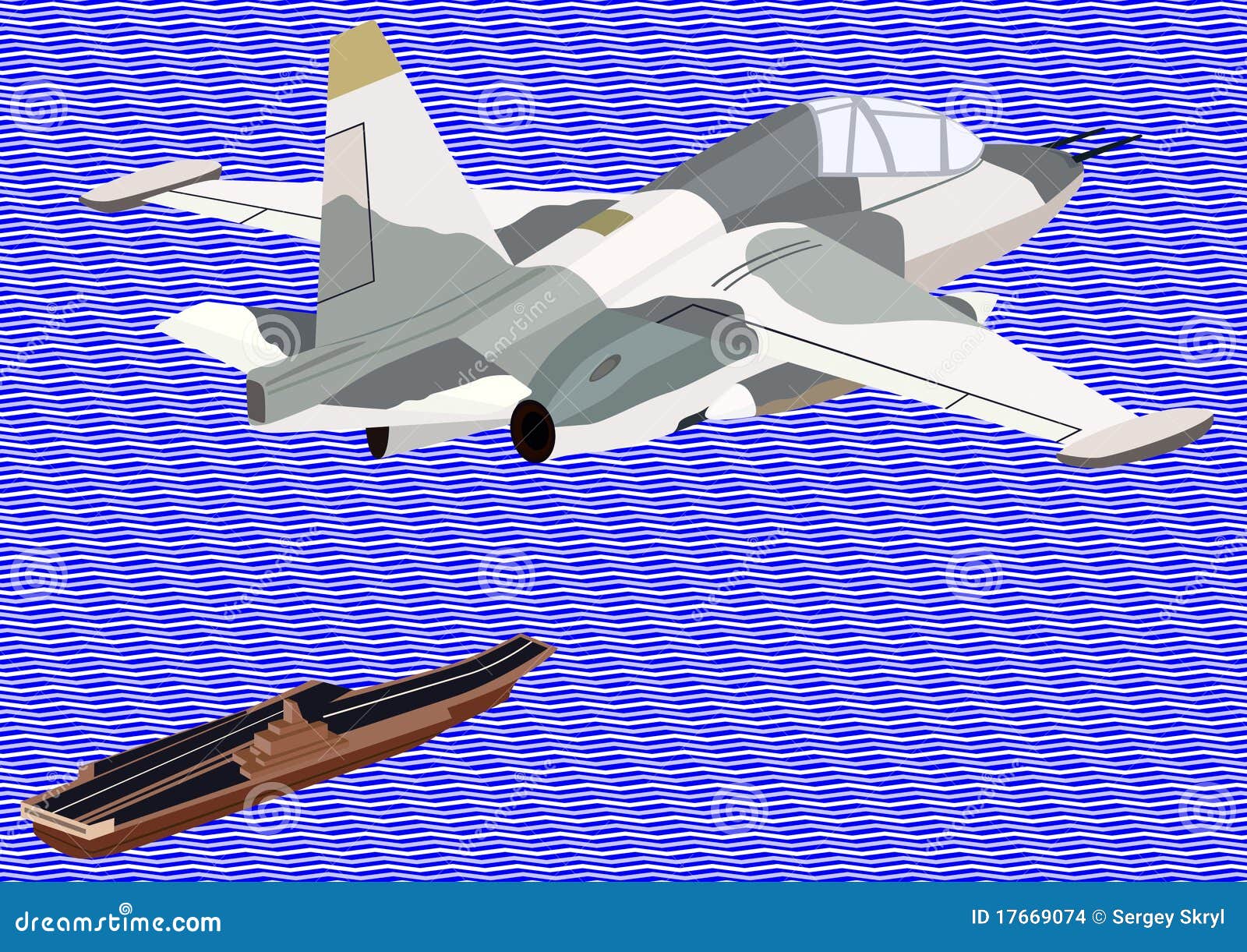 Naval aviation stock vector. Illustration of machine - 17669074