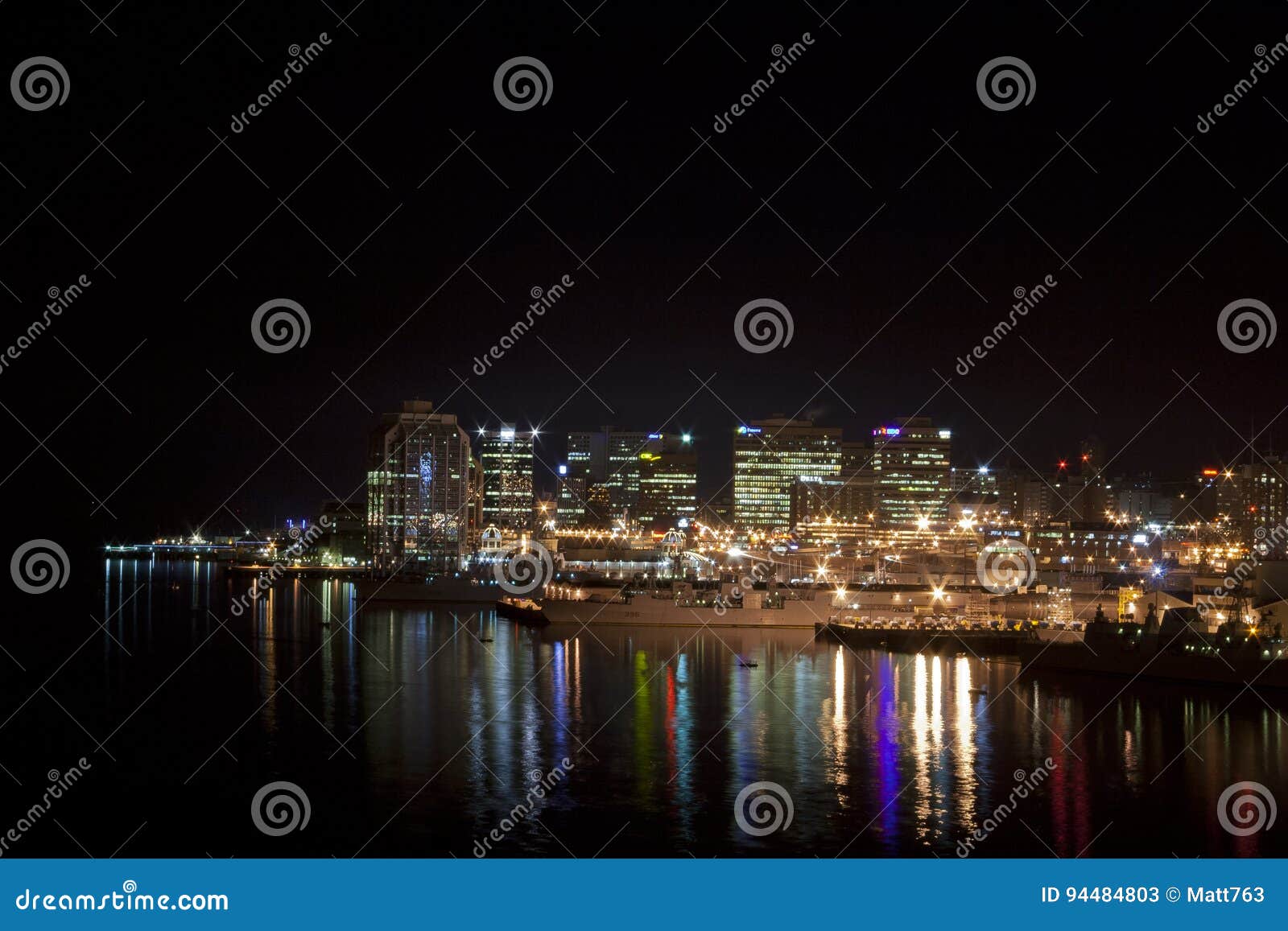 Naval Base at Night stock image. Image of halifax, cityscape - 94484803