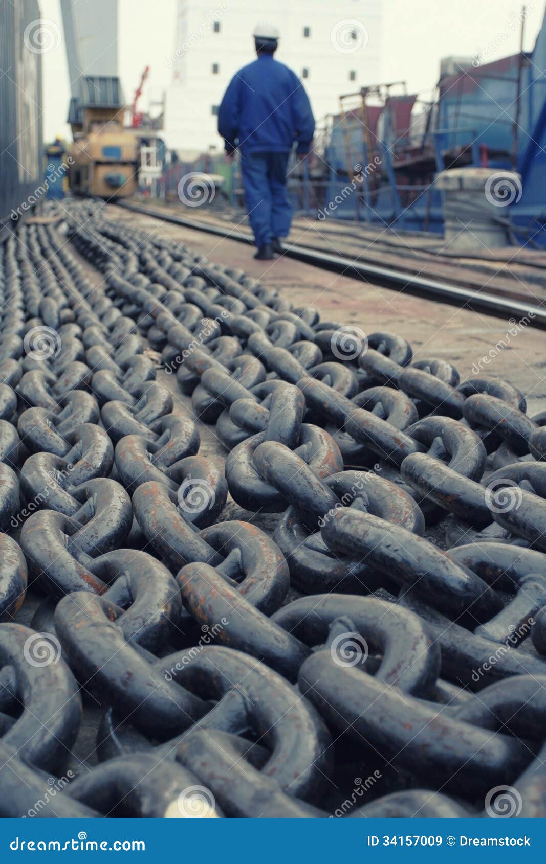 Naval chains stock image. Image of chains, strength, iron - 34157009
