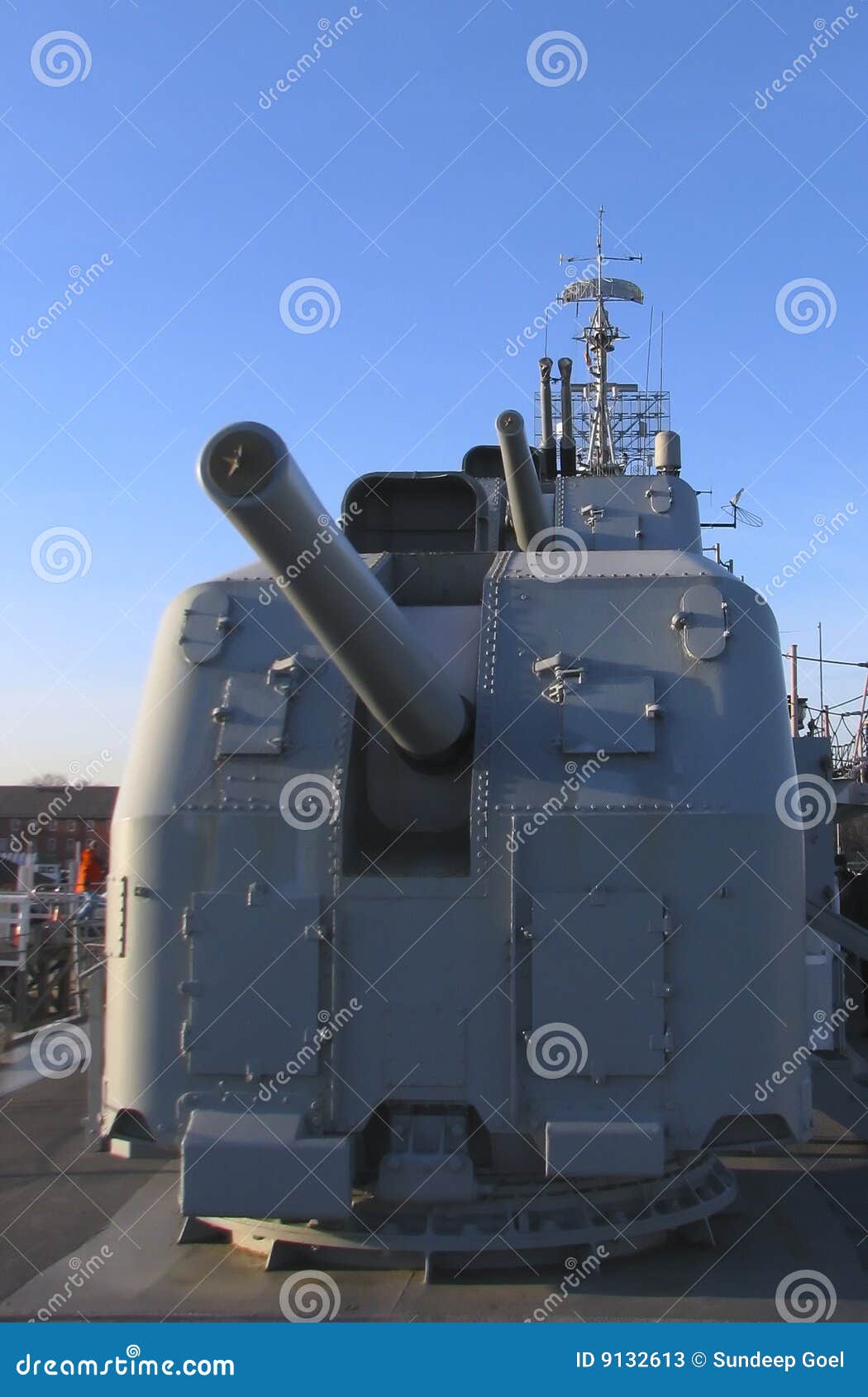 Naval Destroyer stock image. Image of tourist, cannon - 9132613