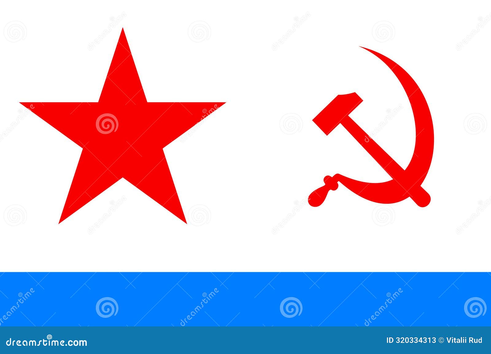Naval Ensign of the Soviet Union (1935-1950 Stock Illustration ...