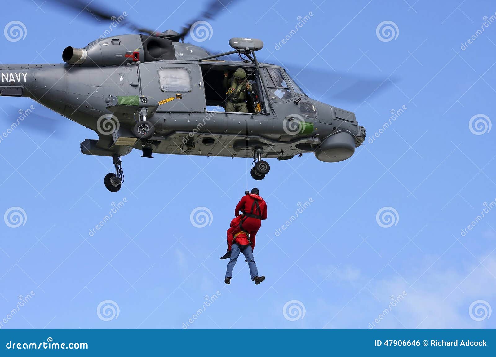 Rescue Helicopter With A Lowered Ramp Stock Photography | CartoonDealer ...
