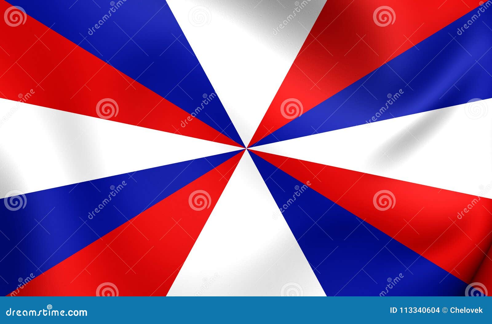Naval Jack of the Netherlands Stock Illustration - Illustration of full ...