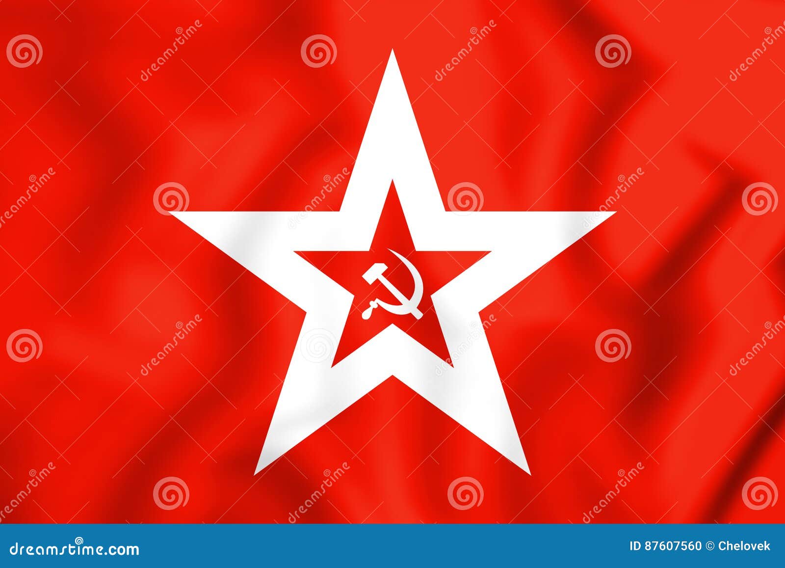 USSR Naval Flag With Red Star, Hammer And Sickle Royalty-Free Stock ...