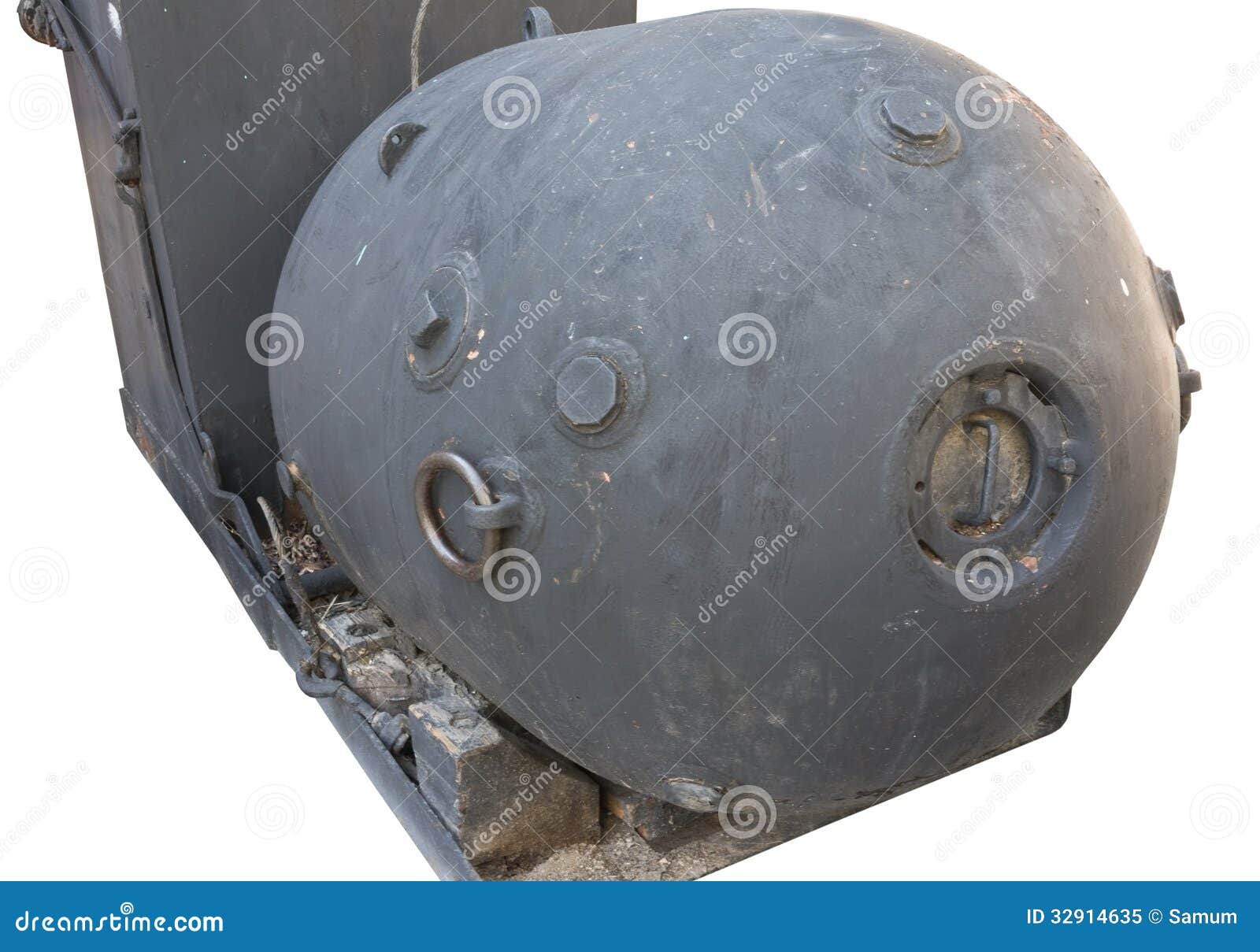 Naval mine stock image. Image of metal, explode, bomb - 32914635