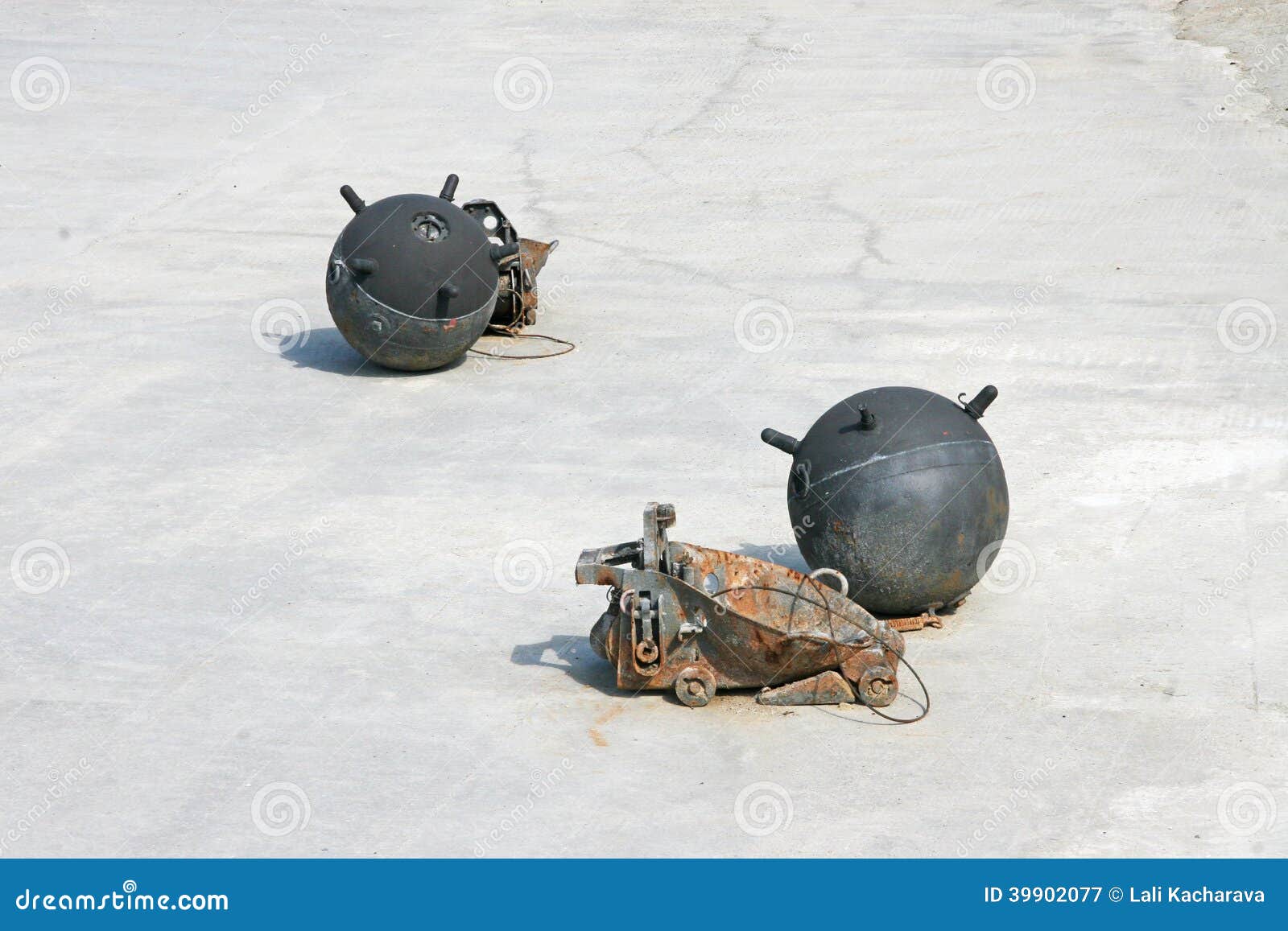 Naval mines stock image. Image of mines, bomb, explosion - 39902077