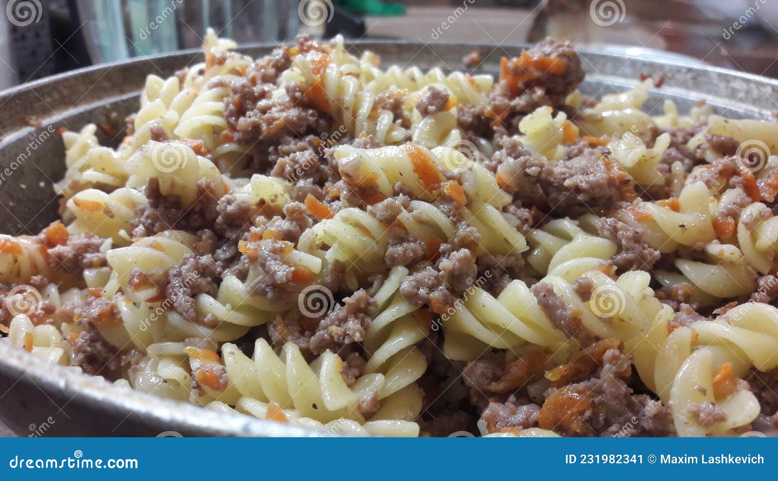 Naval Pasta in Kitchen Home Made Stock Image - Image of noodle, food ...