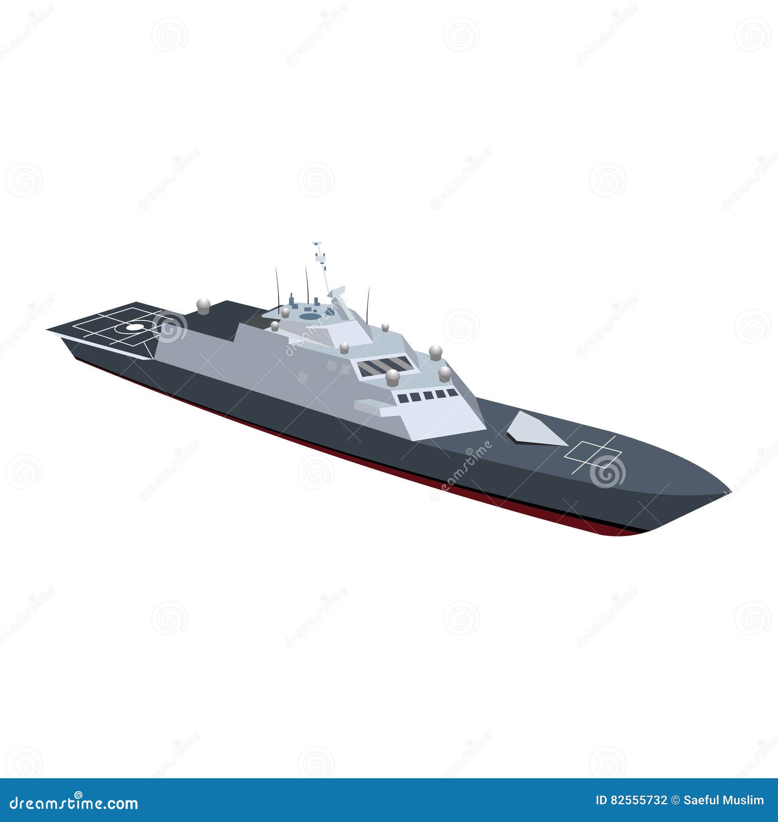 Navy Ship Vector