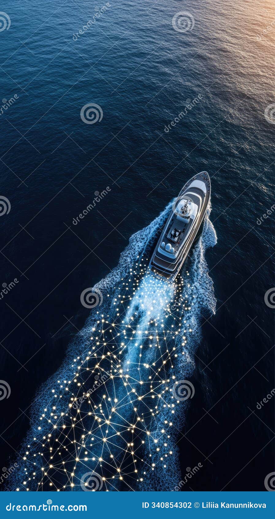 A Naval Ship Sails through the Ocean, Integrated with Advanced AI ...