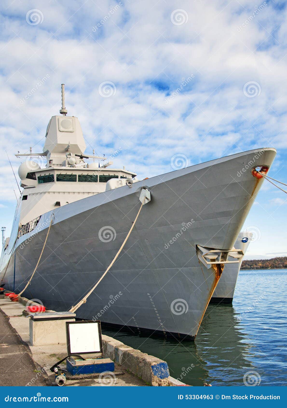 Naval ships with guns. stock image. Image of large, harbor - 53304963