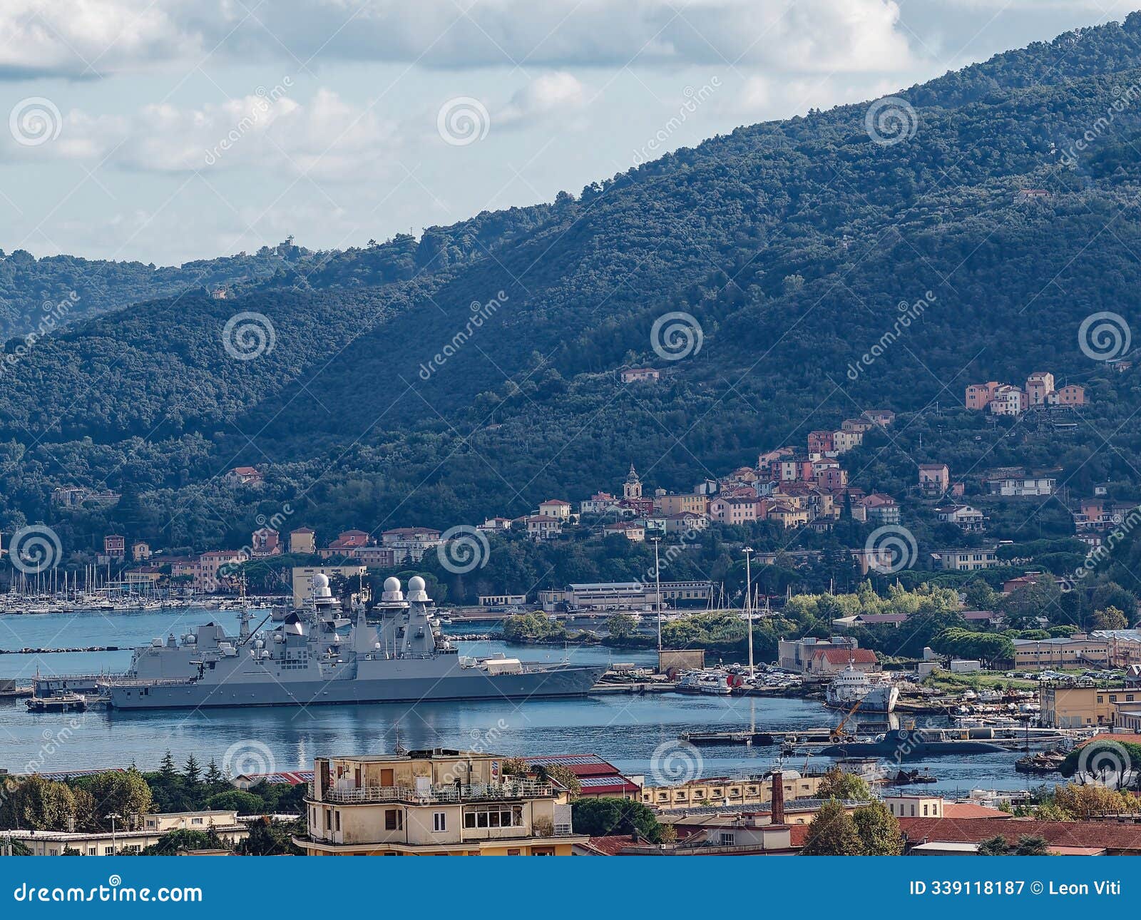 Naval Ships at La Spezia in Italy Stock Image - Image of nautical, boat ...