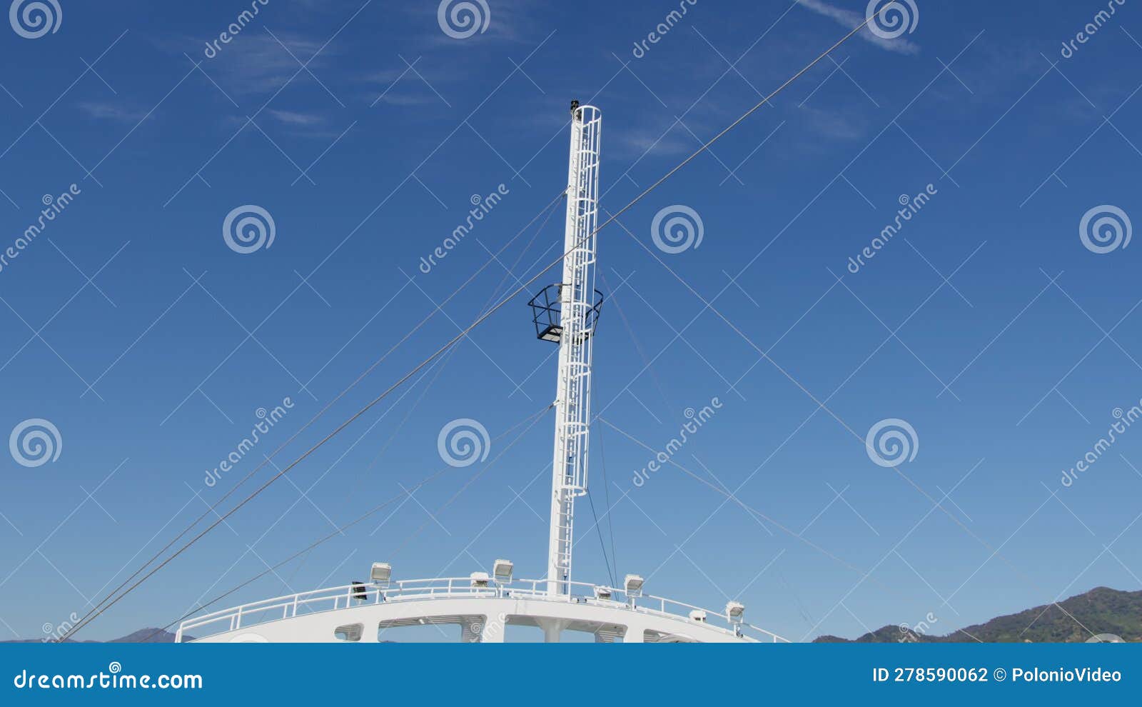 Naval Vessel with Main Mast Stock Footage - Video of storms, vessel ...