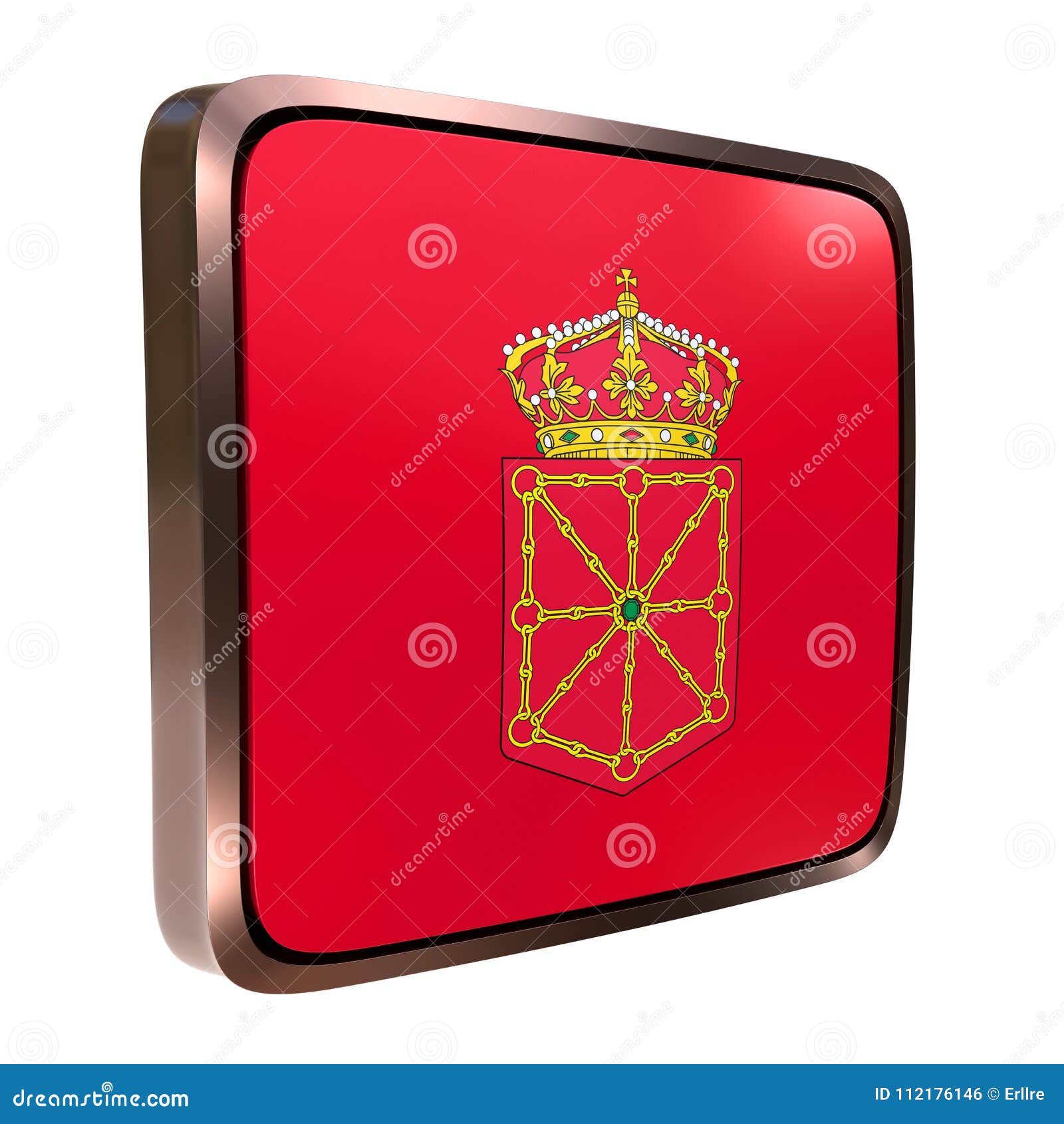 Navarra Community flag stock illustration. Illustration of emblem ...